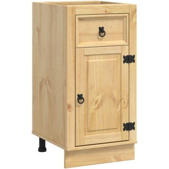 vidaXL vidaXL Armoire avec tiroir SKI Brun Miel 40 x 46 x 81,5 cm Pin massif