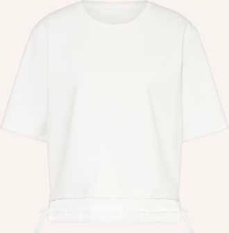 Marc Cain T-Shirt Im Materialmix weiss