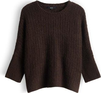 someday Strickpullover TUMELDA Boxy Chunky Knit aus Woll-Alpaka Mix weite Passform, gerader Schnitt, verk&uuml;rzte L&auml;nge, Rippstruktur