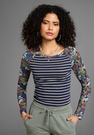 Kangaroos Langarmshirt Muster Mix