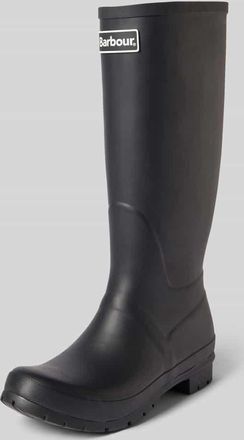 Barbour Stiefel mit Label-Pr&auml;gung Modell Abbey Tall Welly