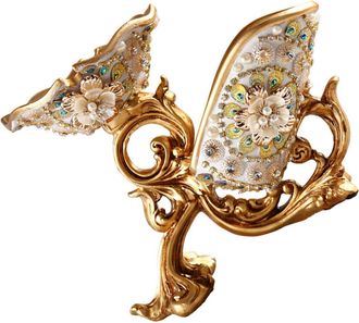 SOLUSTRE Rotwein Becherhalter Harz Weinregal Europäischer Stil Wohnraumdekoration Küchen Und Weinkeller Ständer