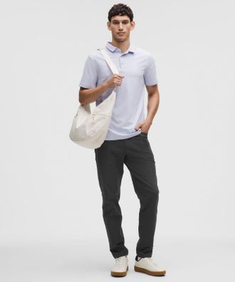 lululemon ABC Slim-Fit 5 Pocket Pant 32L Brushed Warpstreme f&uuml;r M&auml;nner - Gr&ouml;&szlig;e 31 in Obsidian