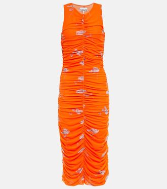Ganni Bedrucktes Midikleid