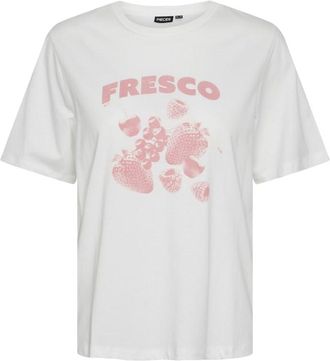 Pieces Pckikki Ss Printed Tee Bc