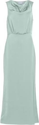 Vila Vila Viravenna Waterfall S/L Maxi Dress-Noos Robe, Bleu Clair, 40 Femme
