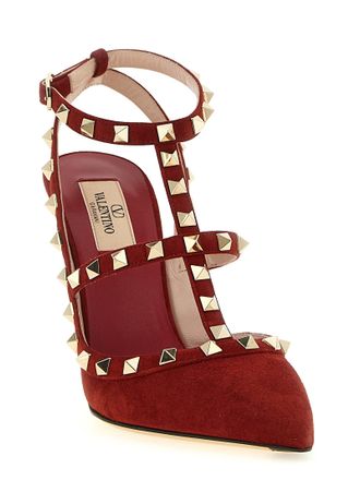 Valentino Garavani Womens Multicolor Calfskin High Heel Pumps