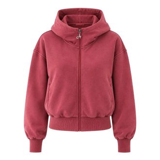 Deha Marble-Wash Zip-Up Hoodie - - Sport - Damen - Braun - M