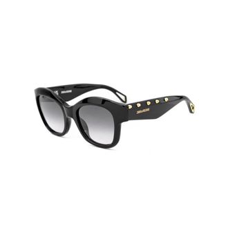 Zadig&Voltaire Femme, Accessoires, Noir, Taille: ONE Size Lunettes de soleil rectangulaires en ac&eacute;tate