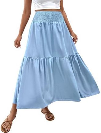 Generic Jupe Plissée Rouge Jeans Patineuse Plage Évasée Grise Plissées Côtelée Mousseline Élégantes Ecru Droites Espagnole Stretch Nouveautés Clair Mexicaine 