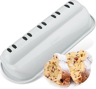 Dr. Oetker Dr.Oetker 1398 Moule &agrave; g&acirc;teaux stollen pour No&euml;l, moule &agrave; stollen, moule &agrave; christstollen, Acier inoxydable, 31 x 15 cm