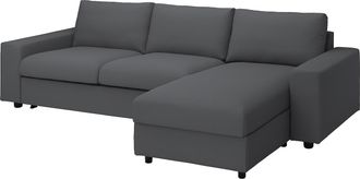 IKEA VIMLE Bezug für 3er-Bettsofa mit Récam