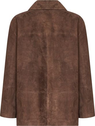Max Mara Suede Lambskin Jacket - Gold