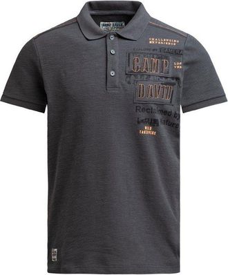 Camp David Poloshirt mit Stickerei