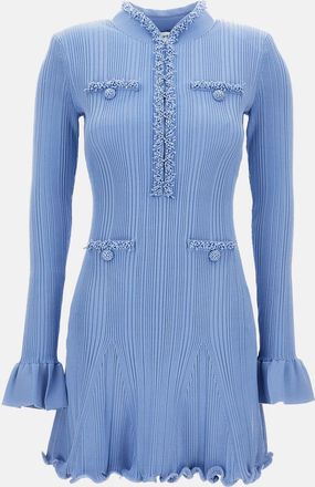 Self Portrait Midi-kleid Aus Strick