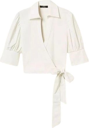 Twinset Femme, Blouses et Chemises, Blanc, Taille: 36 FR Blouse cache-coeur