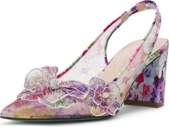 Betsey Johnson Damen Petra Pumps, Helles Blumenmuster, 38.5 EU