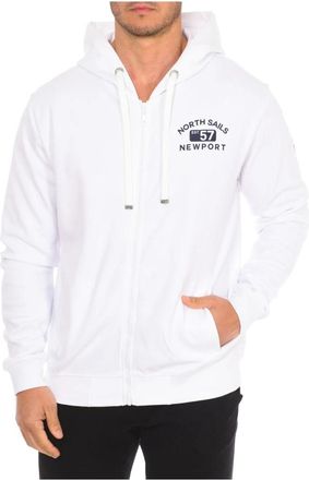 North Sails Hoodie mit Rei&szlig;verschluss und Markendruck - - Sweatshirts & Hoodies - Herren - Wei&szlig; - L