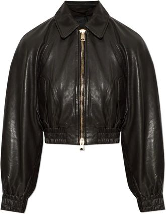 AllSaints Femme, Vestes, Brun, Taille: 42 FR Leather Vestes