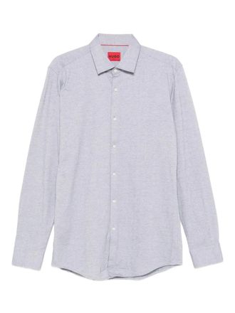BOSS chemise &agrave; boutonni&egrave;re sur le devant - Gris