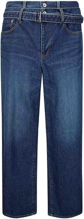 sacai Pantalons D&eacute;contract&eacute;s - Bleu