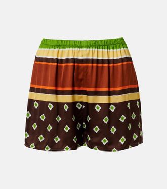 Faithfull The Brand Short Tia en satin &agrave; imprim&eacute;