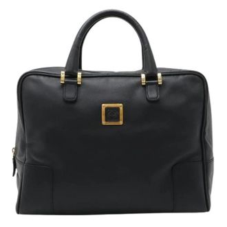 Loewe Pre-owned Leder Amazona Boston Bag - - Pre-owned - Damen - Schwarzk - ONE SIZE
