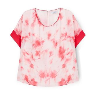 Motivi Bluse aus Georgette mit Chin&eacute;-Muster - - Blouses & Shirts - Damen - Rot - XS