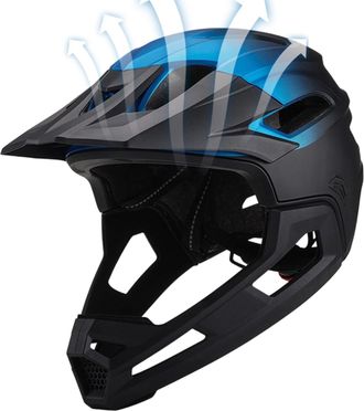 Generic Integral-Motorradhelm - Verstellbare Passform, Hartschale Mit Abnehmbarem Kinnriemen | Umfassender Schutz F&uuml;r M&auml;nner, Frauen Und Jugendliche