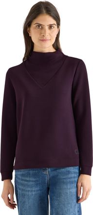 Cecil Shirt mit gro&szlig;em Kragen Eggplant red XL