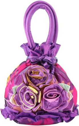 Vosarea Sac Seau Femme Soir&eacute;e Dentelle Fleurie Sac &agrave; Main &Eacute;l&eacute;gant pour Mariage et F&ecirc;tes Pochette Bandouli&egrave;re pour T&eacute;l&eacute;phone pour Ado et Dame
