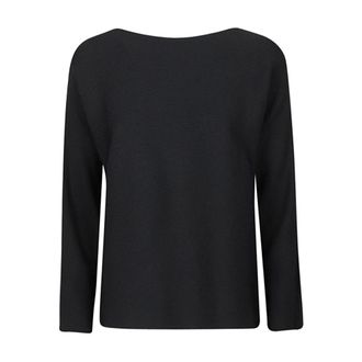 Liviana Conti Blauer gerippter Viskosepullover - - Knitwear - Damen - Blau - XL