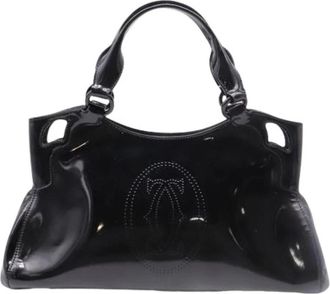 Cartier Pre-owned Small Marcello Tote Bag aus Lackleder - - Pre-owned - Damen - Schwarzk - ONE SIZE