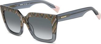 Missoni Femme, Accessoires, Vert, Taille: 55 MM Lunettes de soleil carr&eacute;es