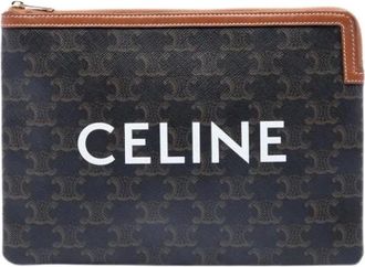 Celine Pre-owned Vintage Clutch - Femme - Pre-owned - Brun - Taille: ONE Size