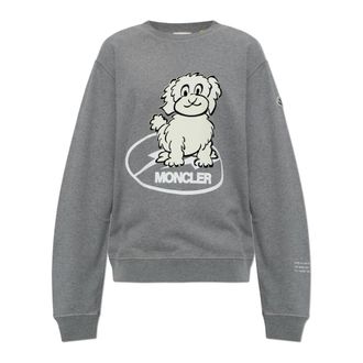 Moncler Rundhals-Sweatshirt - - Sweatshirts & Hoodies - Herren - Grau - L