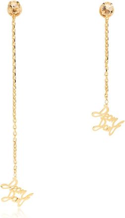 Dsquared2 Femme, Accessoires, Jaune, Taille: ONE Size Long Earrings