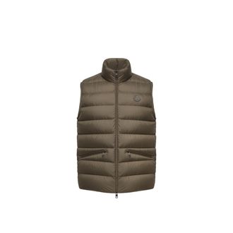 Moncler Moncler Treompan Down Gilet, Men, Green, Size: 0