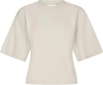 Neo Noir Femme, Tops, Beige, Taille: 36 FR Boxy Tee Ivory T-shirt Moderne