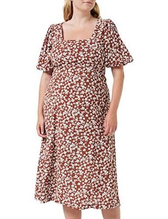 Louche Nadine-Pretty-Woman Robe, Marron, 44 Femme