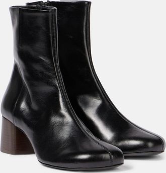 Christophe Lemaire Bottines Anatomic 55 en cuir