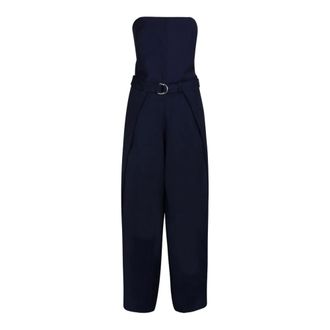 Ami Femme, Combinaisons et Ensembles, Bleu, Taille: 38 FR Combinaison bleu marine avec panneaux flottants