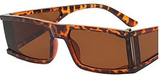 Generic 2025 Designer Square Small Frame Street Shooting Hommes et Femmes Lunettes de soleil décoratives dextérieur (couleur : A, taille : 1), E, Taille uniqu