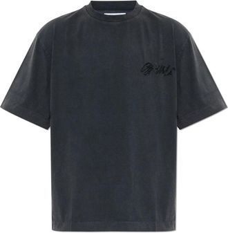 Off-white T-shirt logo - Homme - Tops - Noir - Taille: 2XL