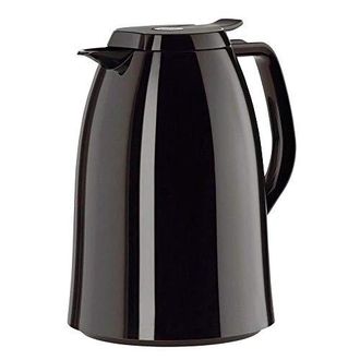 Emsa 517005 Mambo Isolierkanne | 1 Liter | Quick Tip Verschluss | 100% dicht | Hält 12 h heiß /24 h kalt | Hochglänzend schwarz