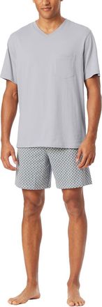 Schiesser Herren Schlafanzug kurz V-Ausschnitt - Nightwear Set, Sortiert 8_180216, 56