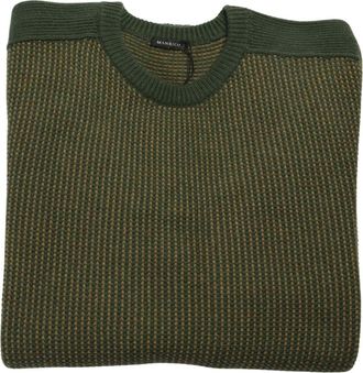 Manrico Cashmere pull en maille textur&eacute;e - Vert