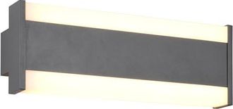 Trio Leuchten LED Außen Wandleuchte Dawson 246360142, Aluminium Druckguss Anthrazit, Acryl weiß, inkl. 7 Watt LED, Farbwechsel, Breite 30cm