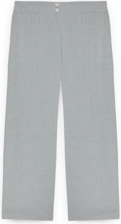 Fiorella Rubino Femme, Pantalons, Gris, Taille: 48 FR Regular Check Print Pantalons