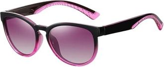 Generic Lunettes De Soleil &Agrave; Monture Ronde For Hommes Et Femmes, Verres De Soleil Polaris&eacute;s De Vacances(Red)